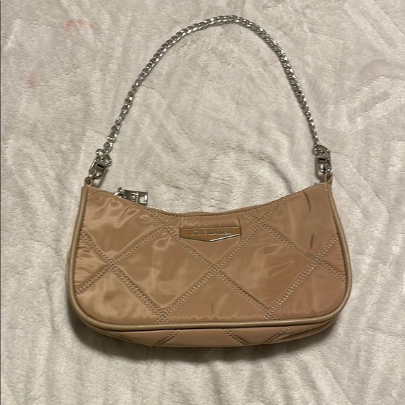 Steve Madden | Bags | Steve Madden Tan Shoulder Bag With Quilted ...